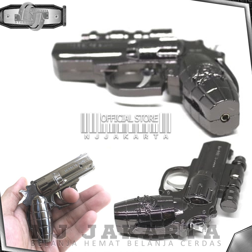 Jual KOREK API PISTOL GERANAT BARA SENTER 3707 LIGHTER LAS | Shopee ...