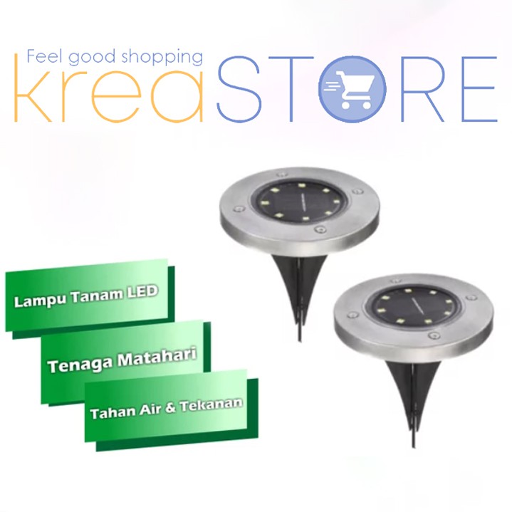 Jual Lampu Dekorasi Taman LED Tanam Energi Solar Matahari Garden Kemah ...