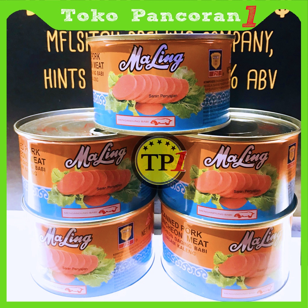 Jual Maling TTS 397gr Luncheon Pork Meat Ma Ling / Ham Daging Babi ...