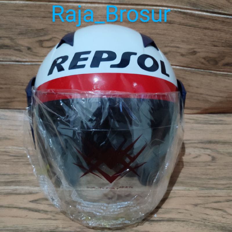 Jual Helm Half Face Dewasa SNI REPSOL World Champion Lubricants Limited ...