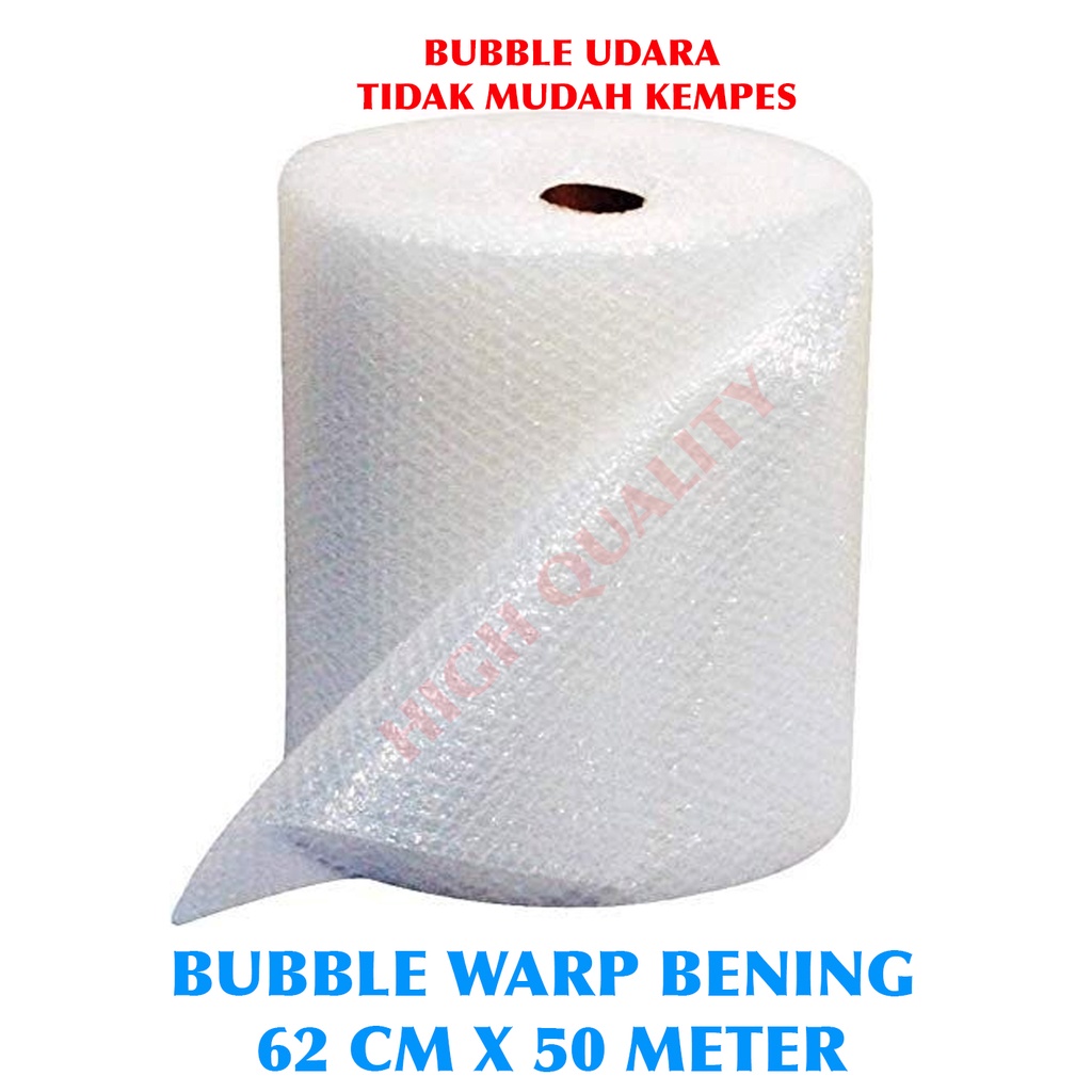 Jual BUBBLE WARP BENING UKURAN 62 CM X 50 METER / POTONGAN BUBBLE WARP ...