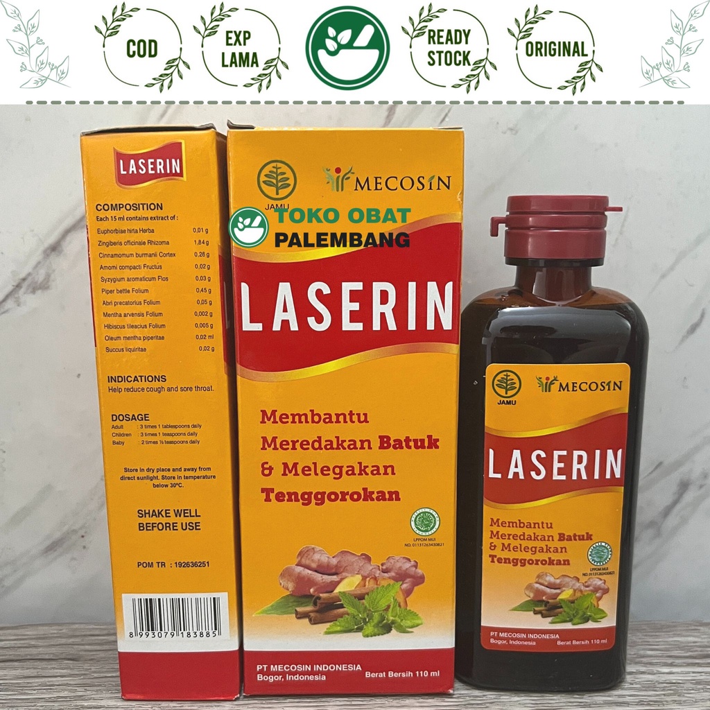 Jual LASERIN OBAT BATUK 110ML MECOSIN MEREDAKAN BATUK dan melegakan ...