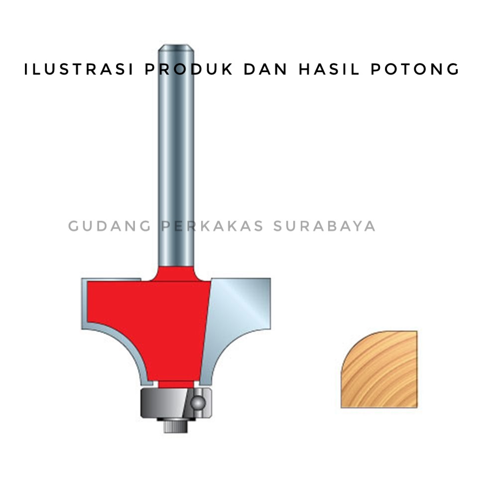 Jual ROUND OVER BIT MATA ROUTER BIT MATA PROFIL ROUTING PROVIL KAYU AS ...