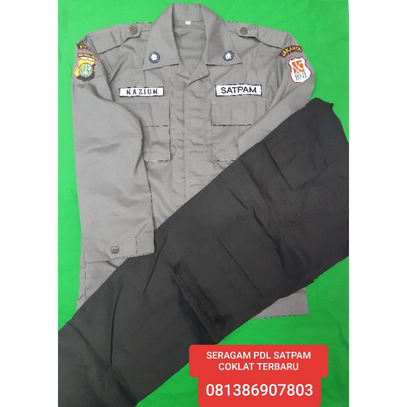 Jual seragam pdl satpam coklat | Shopee Indonesia