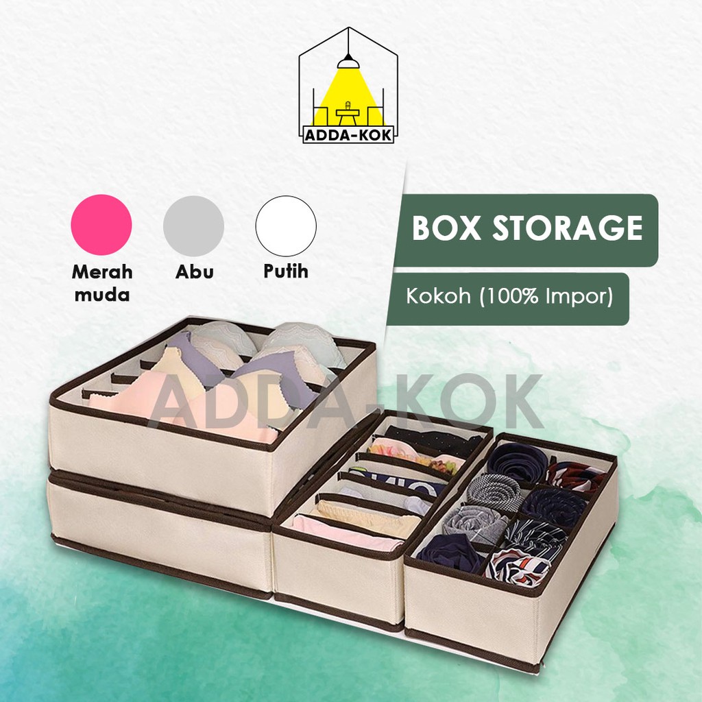 Jual Box Storage Organizer Sekat Bahan Spunbond Original Import ...