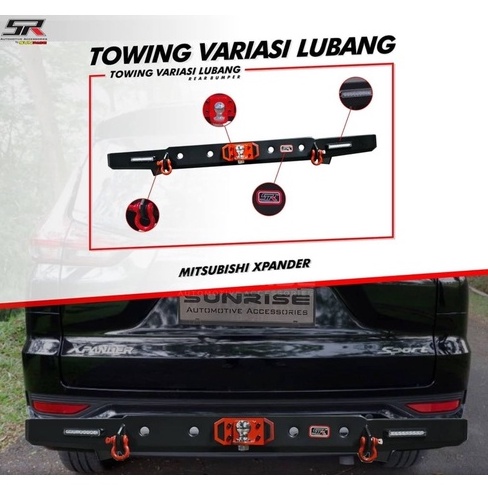 Jual BUMPER TOWING VARIASI LUBANG MITSUBISHI XPANDER WITH LED SUPER ...