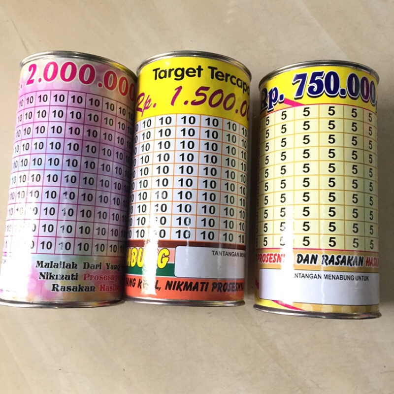Jual Tabungan target ukuran M | Shopee Indonesia