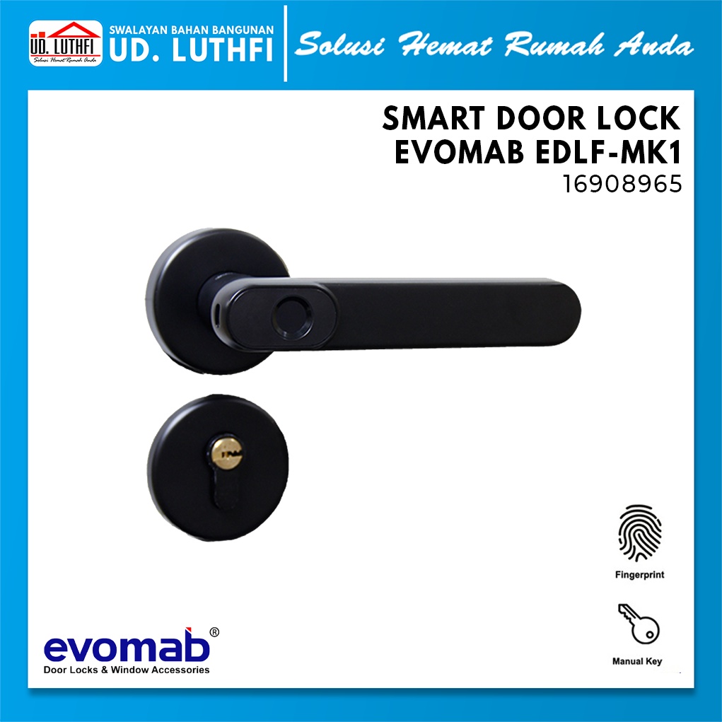 Jual Smart Door Lock / Kunci Pintu Digital Smart Lock Evomab EDLF-MK1 ...