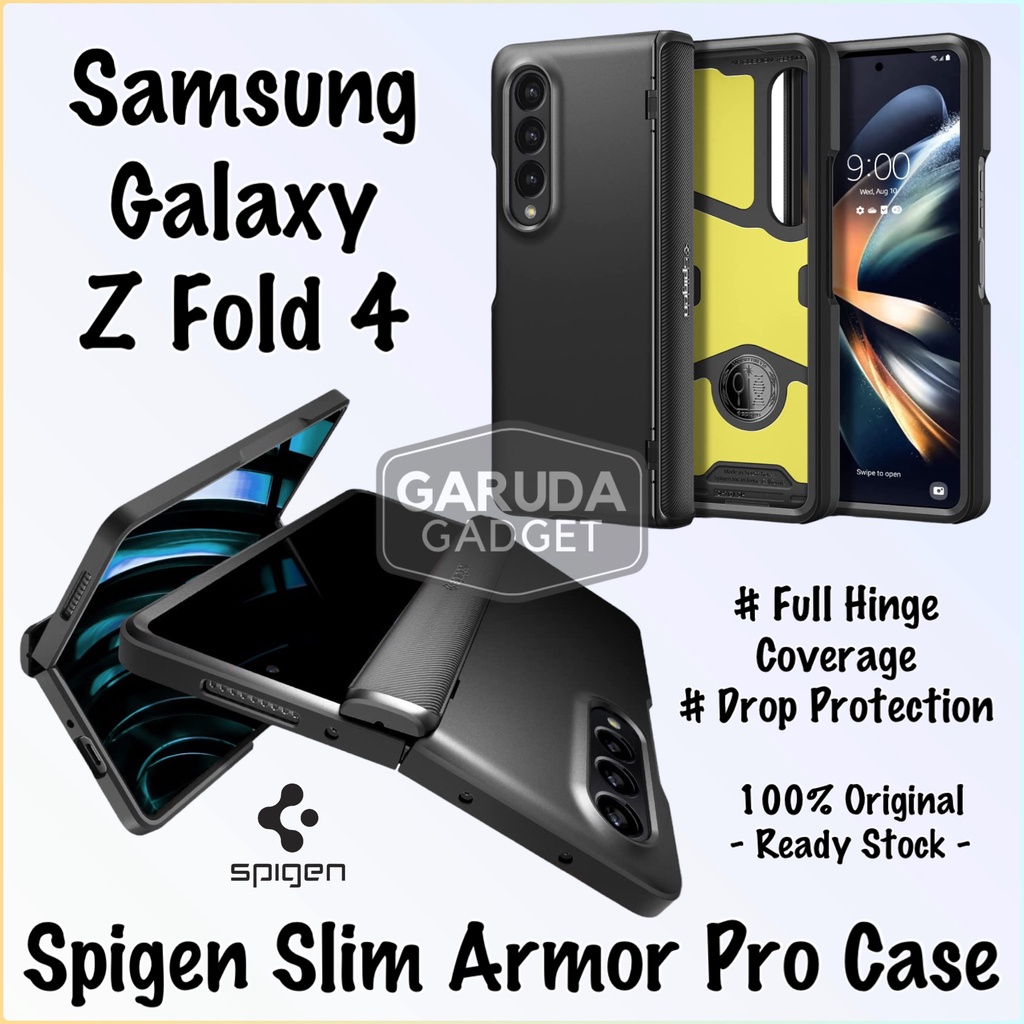 Jual Case Samsung Galaxy Z Fold 4 Spigen Slim Armor Pro Protective Cover Casing Full Hinge ...