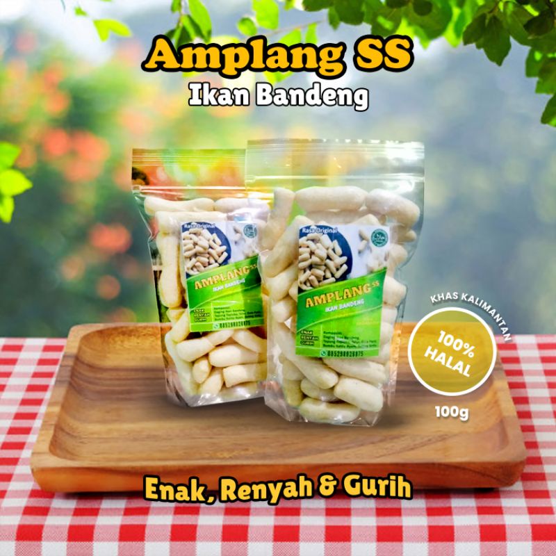 Jual kerupuk Amplang ikan bandeng/amplang khas kalimantan 80 g | Shopee ...