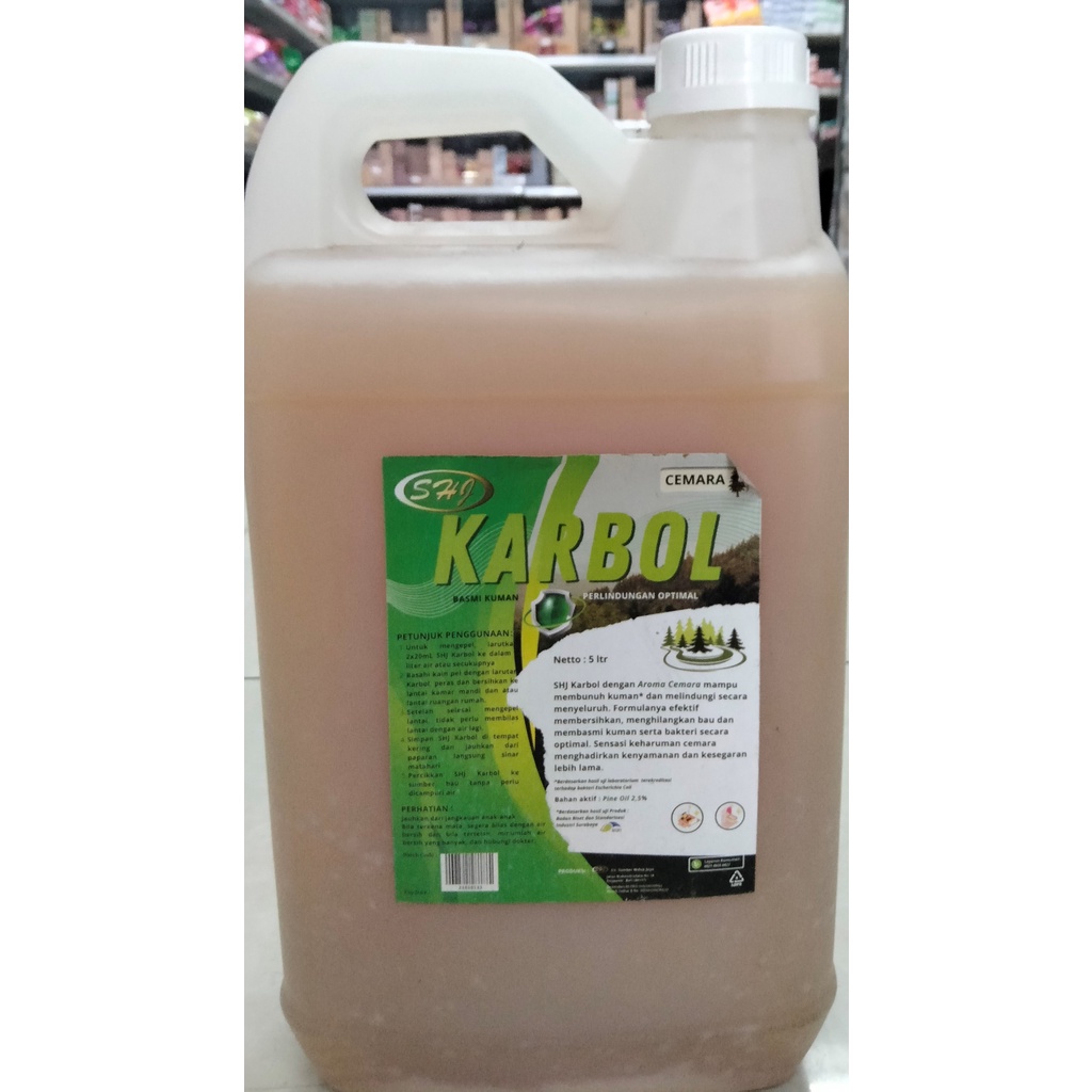 Jual KARBOL/ 5L/ CEMARA/ SEREH/ SHJ / BASMI KUMAN/ JIRIGEN | Shopee ...