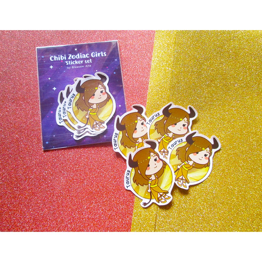 Jual BLOSSOM ARTS Chibi Zodiac Sticker Pack / Stiker Rasi Bintang ...