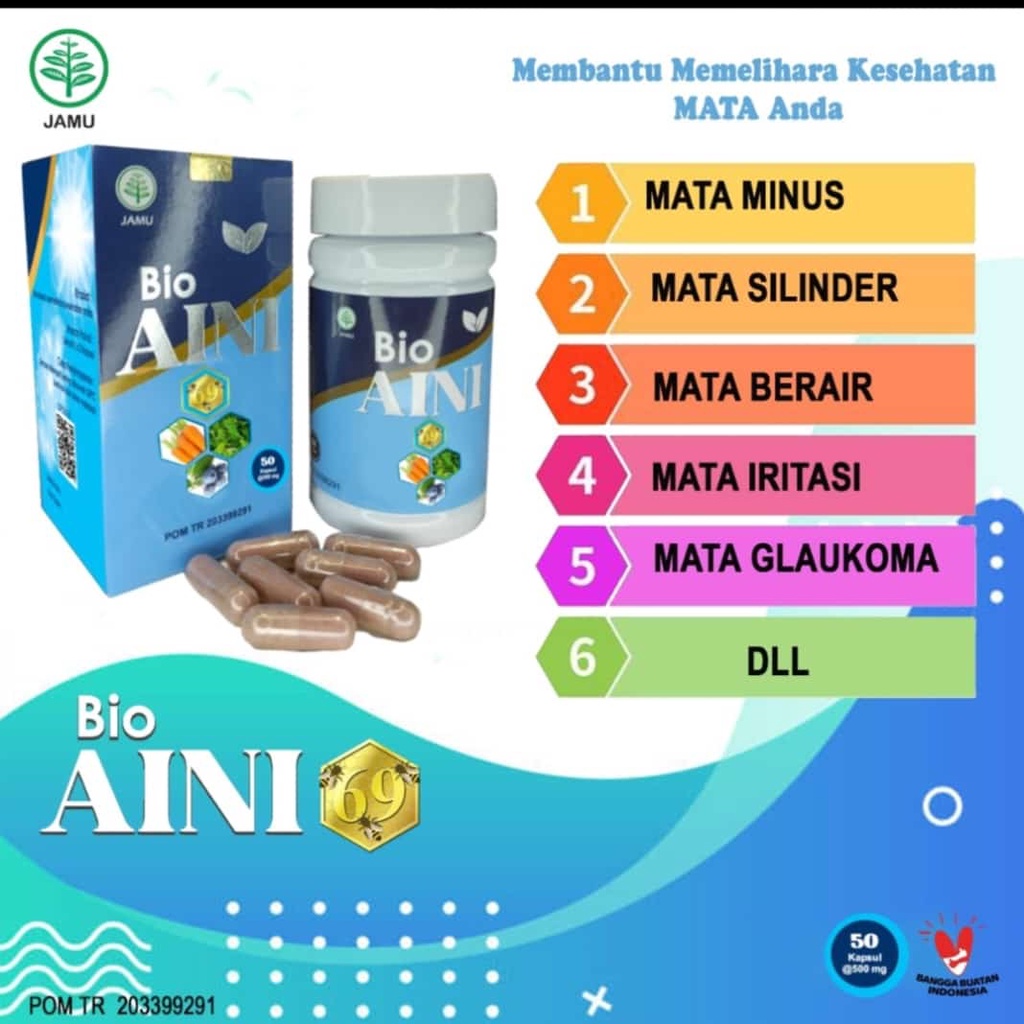 Jual BIO AINI 69 – Herbal Pilihan, Bantu Jaga Kesehatan Mata | Shopee ...
