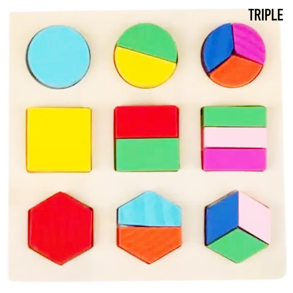 Jual ROBBAGS - MB 188 - (13PC = 1KG) PUZZLE SHAPE KAYU ANAK - EDUKASI ...