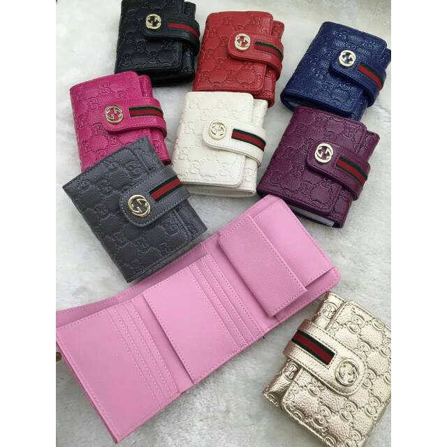 Jual Lengkap Warna! DOMPET GUCCI EMBOSS MINI | Shopee Indonesia