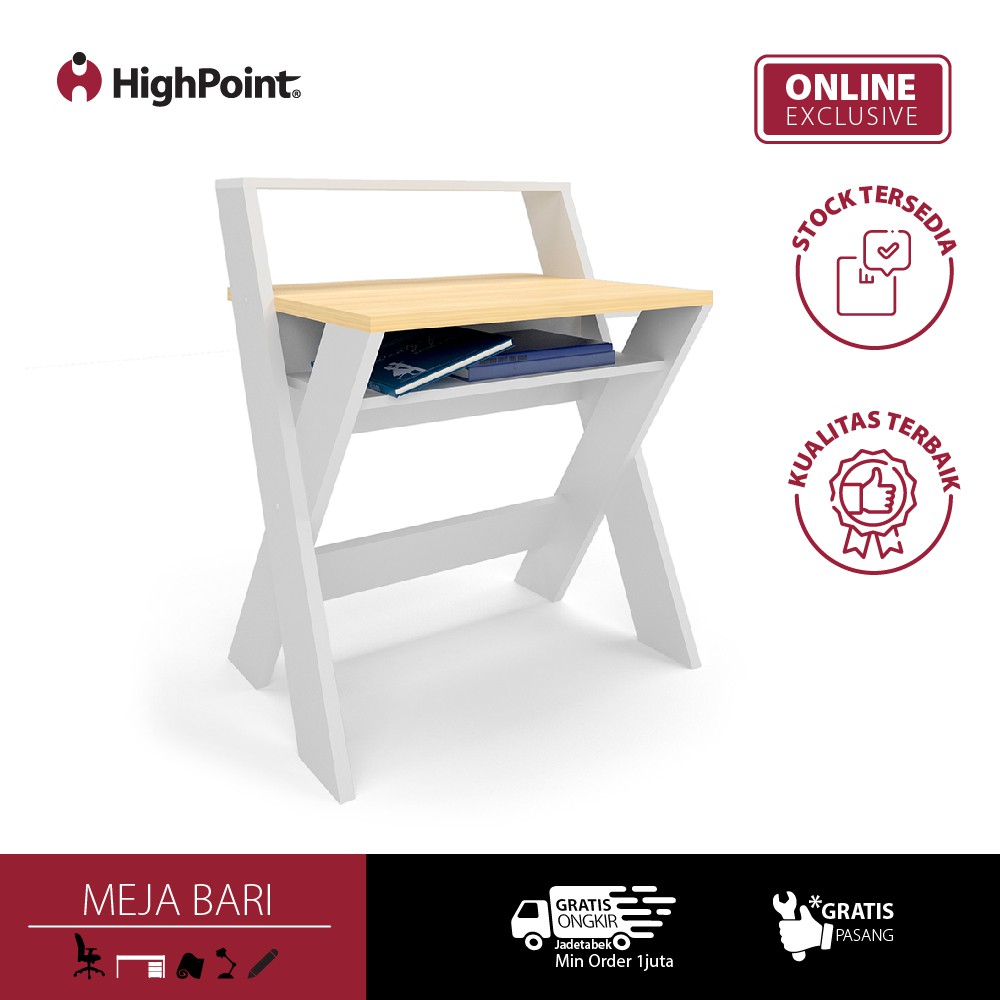 Jual HIGHPOINT MEJA KERJA MINIMALIS UNIK – BARI | Shopee Indonesia
