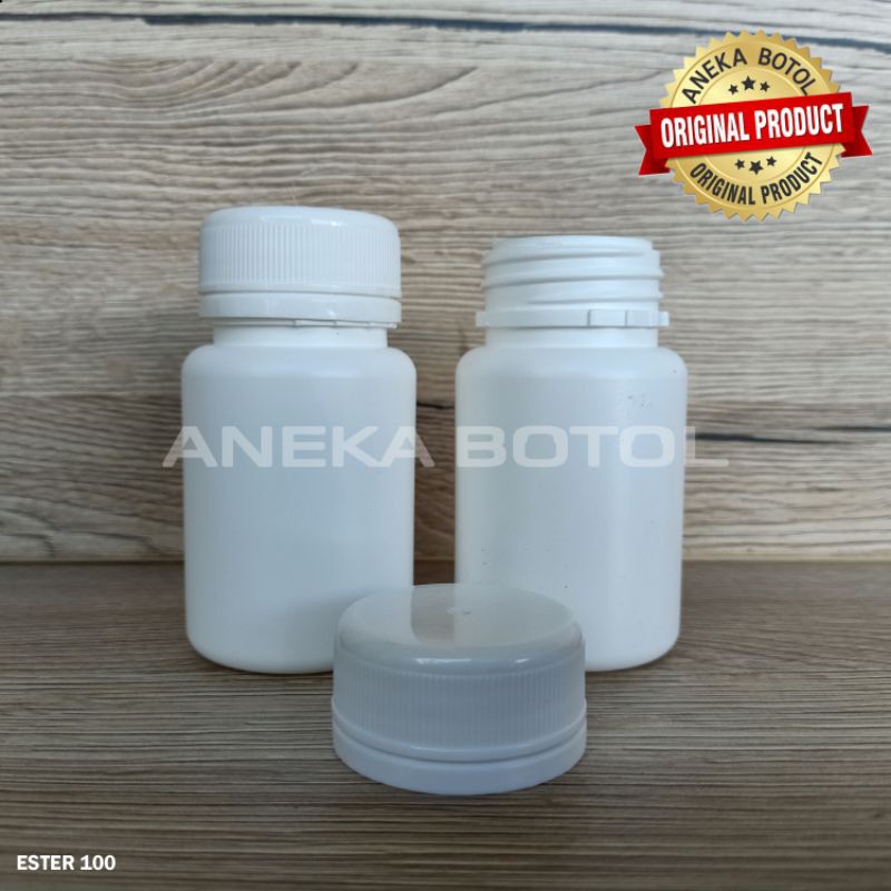 Jual BOTOL KAPSUL ESTER 100 ML DOVE TUTUP ULIR SEGEL MURAH ORIGINAL | Shopee Indonesia