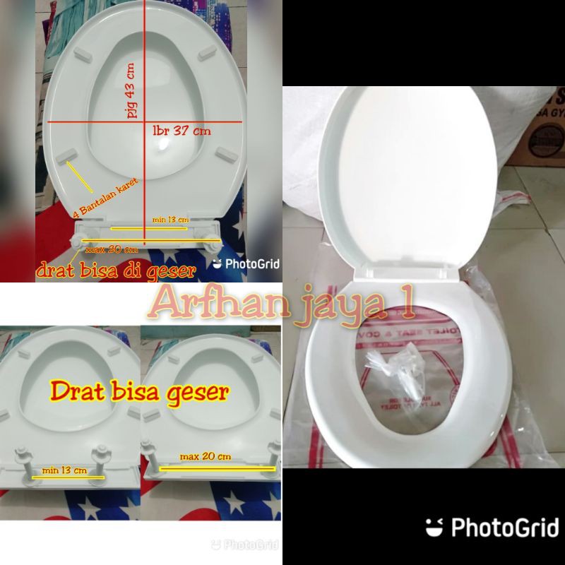 Jual Tutup closet duduk model toto universal ina | Shopee Indonesia