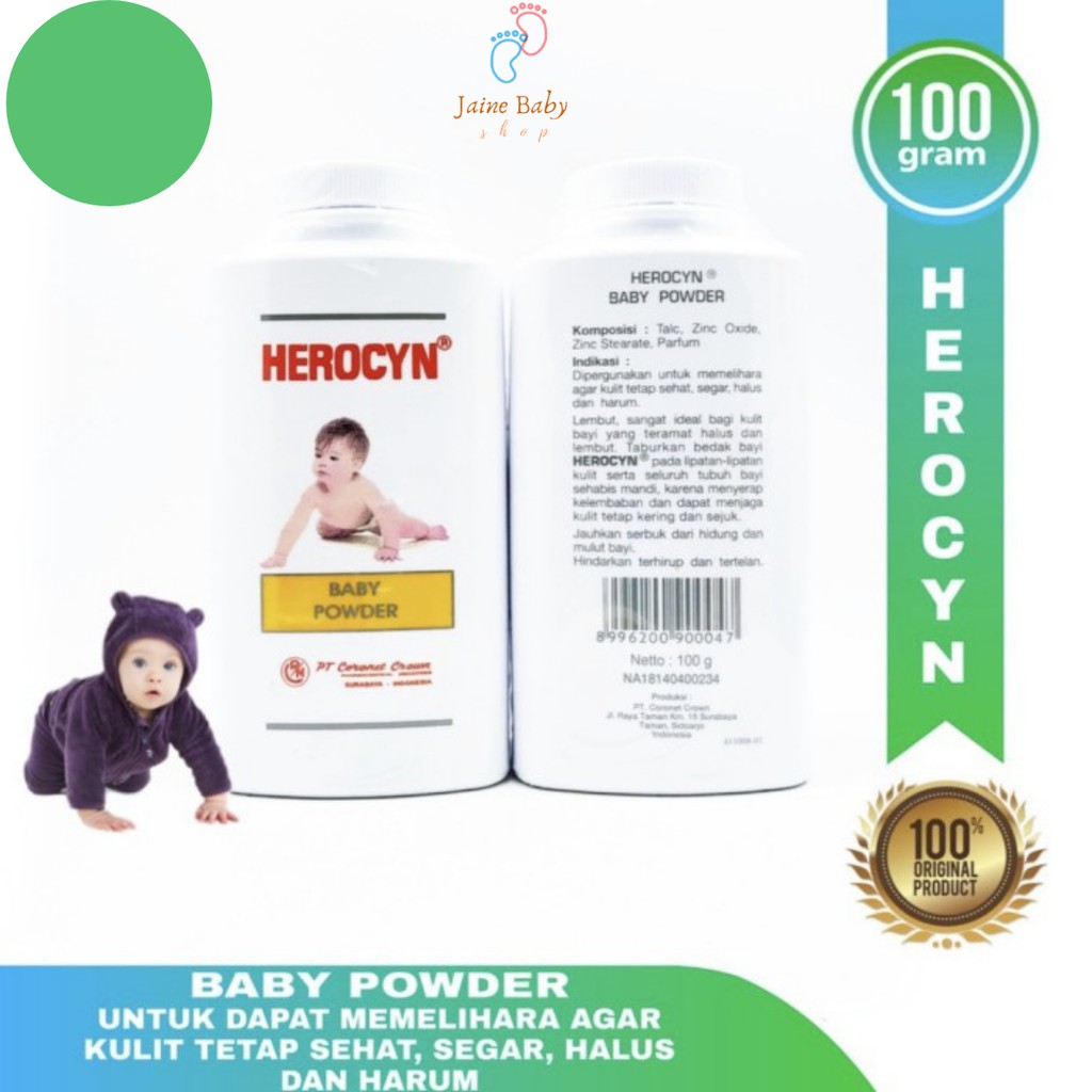 Jual Herocyn Baby Medicated Skin Powder | Shopee Indonesia
