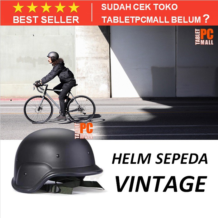 Jual Helm Sepeda Vintage Retro Classic Safety Bicycle Cycling Helmet ...