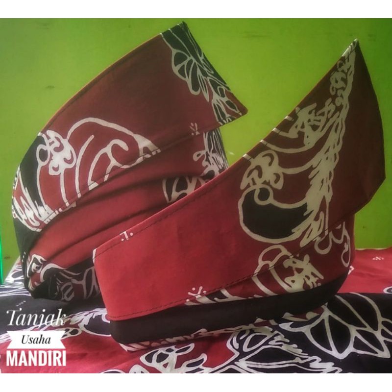 Jual Tanjak Batik Bono ukuran 80 x 80 - Merah | Shopee Indonesia