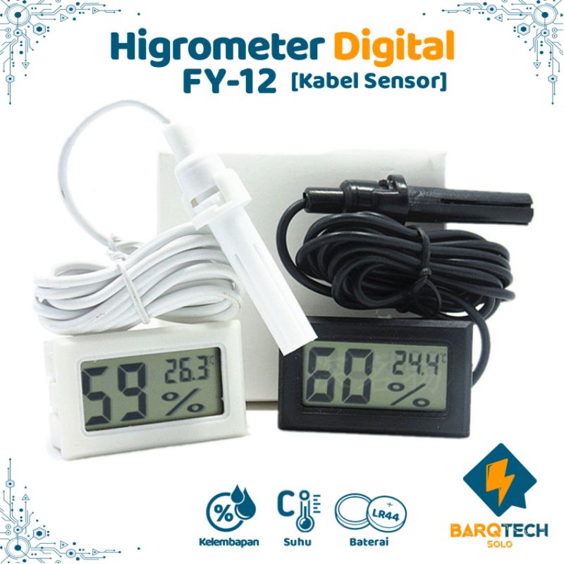 Jual Higrometer Digital & Termometer - FY12 / Mini Digital Hygrometer & Thermometer | Shopee ...