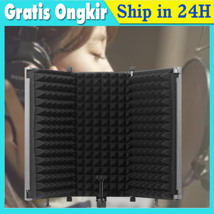 Jual Portable Busa Peredam Suara Vocal Booth Recording Microphone ...