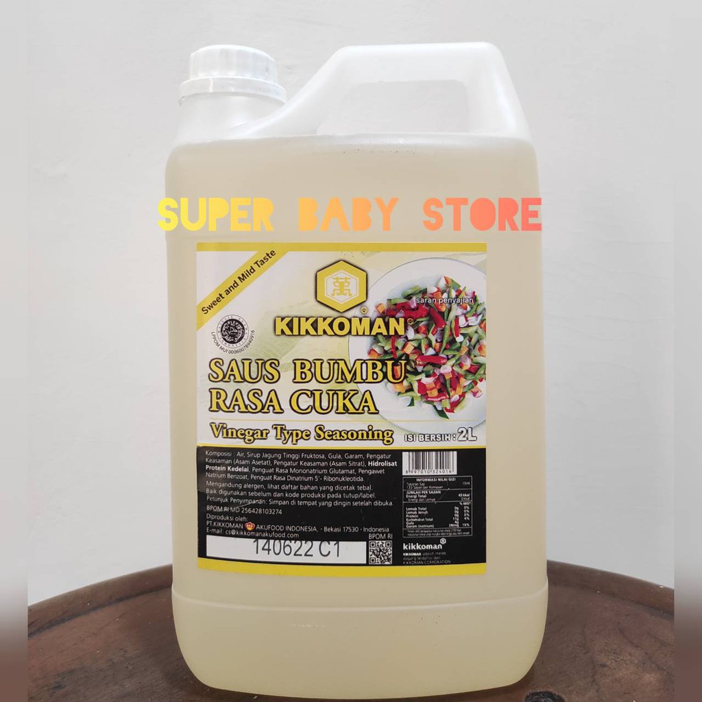 Jual Kikkoman Vinegar Sauce - Bumbu Cuka Sushi 2 liter HALAL | Shopee ...