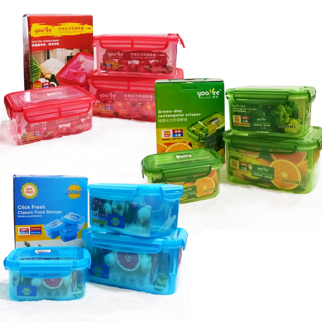 Jual TUPPERWARE YOOYEE ANTI TUMPAH 3 IN 1 BAHAN PREMIUM KEDAP UDARA ...