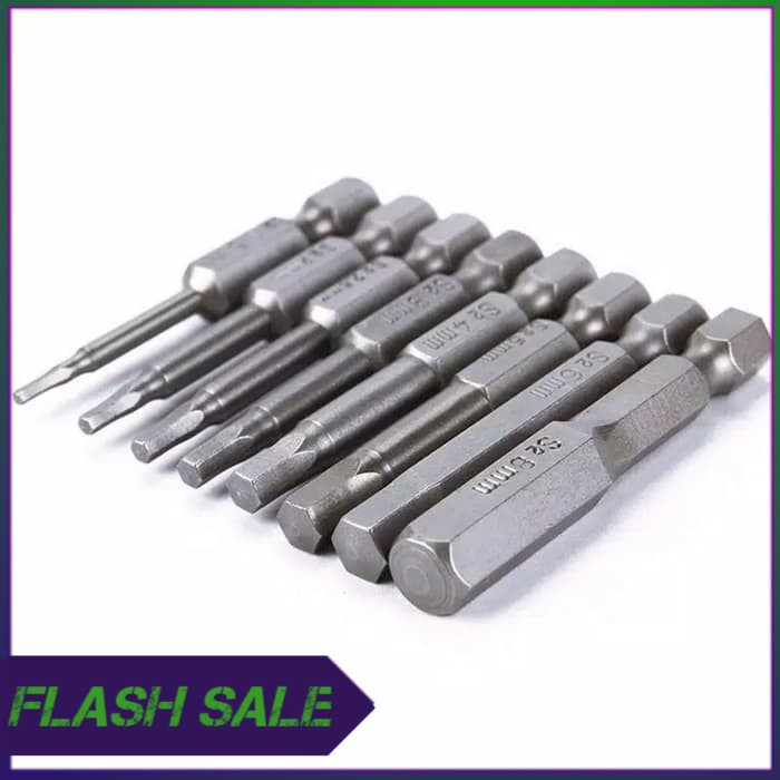 Jual Kunci L Set Lurus Hex Shank 1 4 inch inci | Shopee Indonesia
