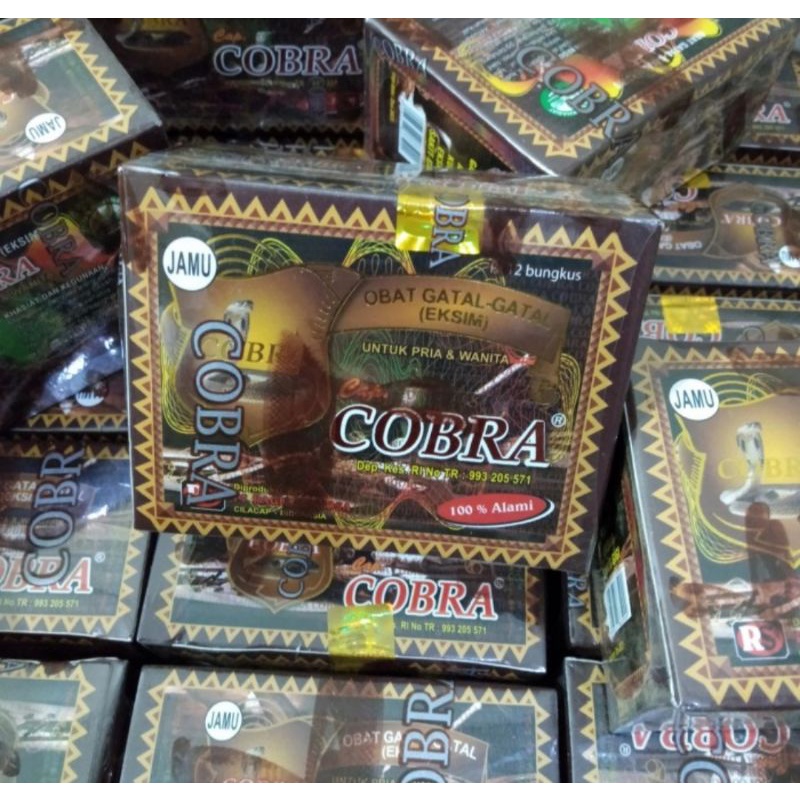 Jual JAMU CAP COBRA SERBUK OBAT GATAL ISI 12 SACHET ORIGINAL | Shopee ...
