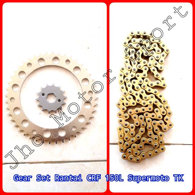 Jual Gear Set Rantai CRF 150L Supermoto TK | Shopee Indonesia