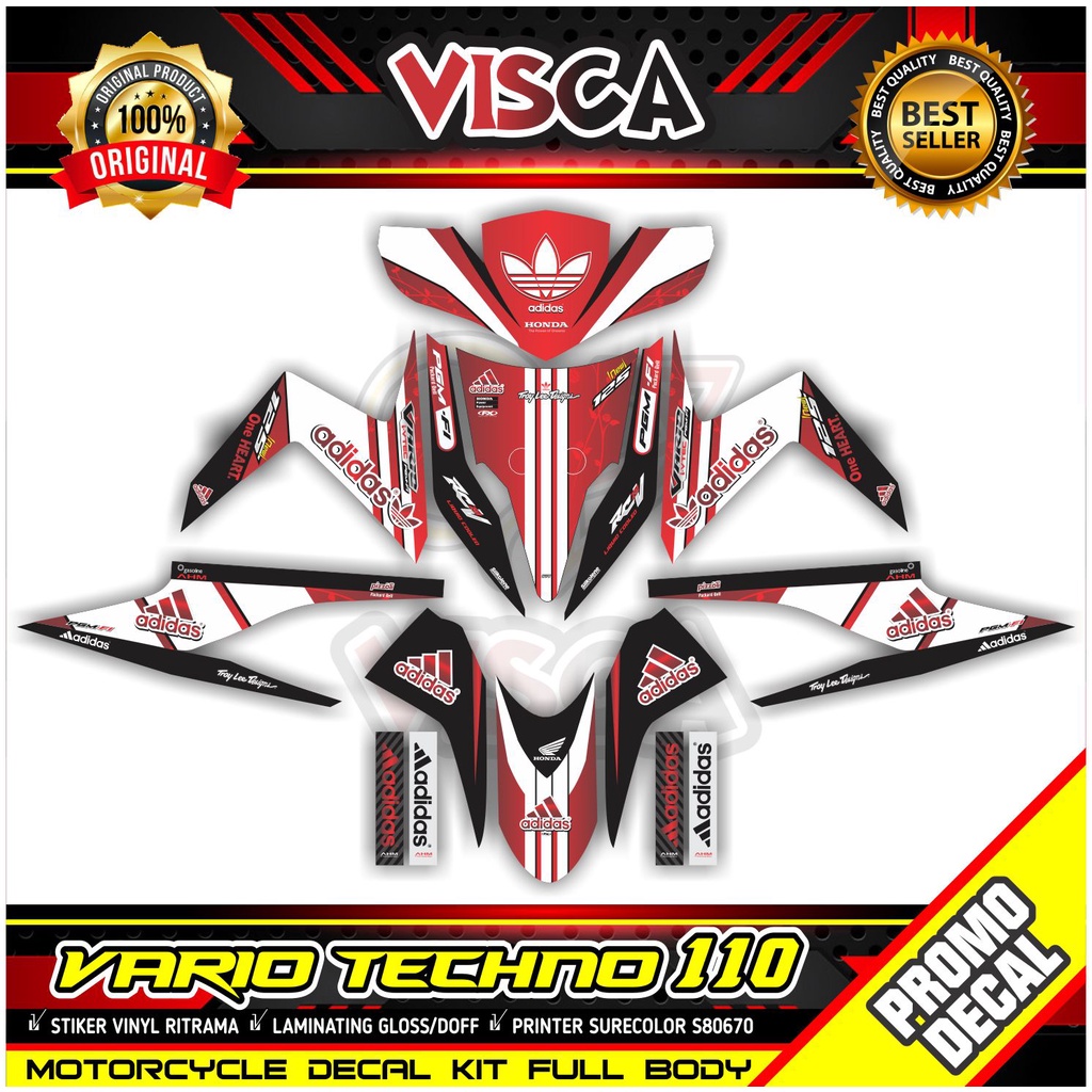Jual Decal Vario 110 Techno Full Body Stiker Vario 110 Techno Full Body ...