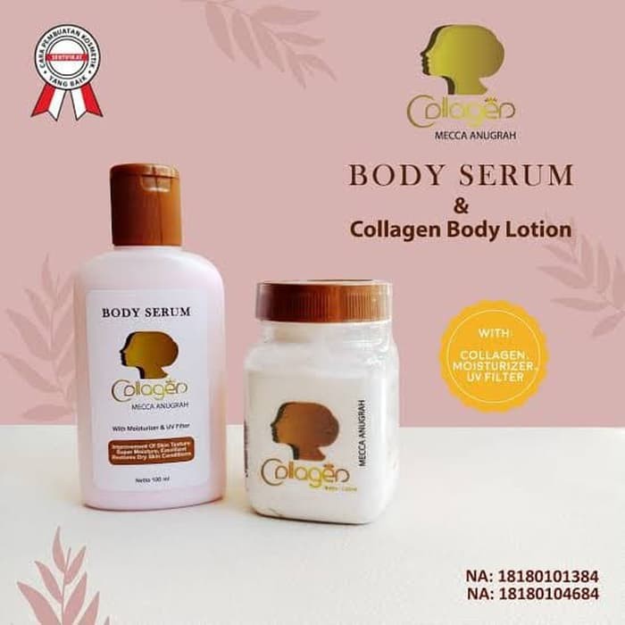 Jual PAKET BIBIT COLLAGEN MECCA + BODY SERUM COLLAGEN MECCA BPOM ...