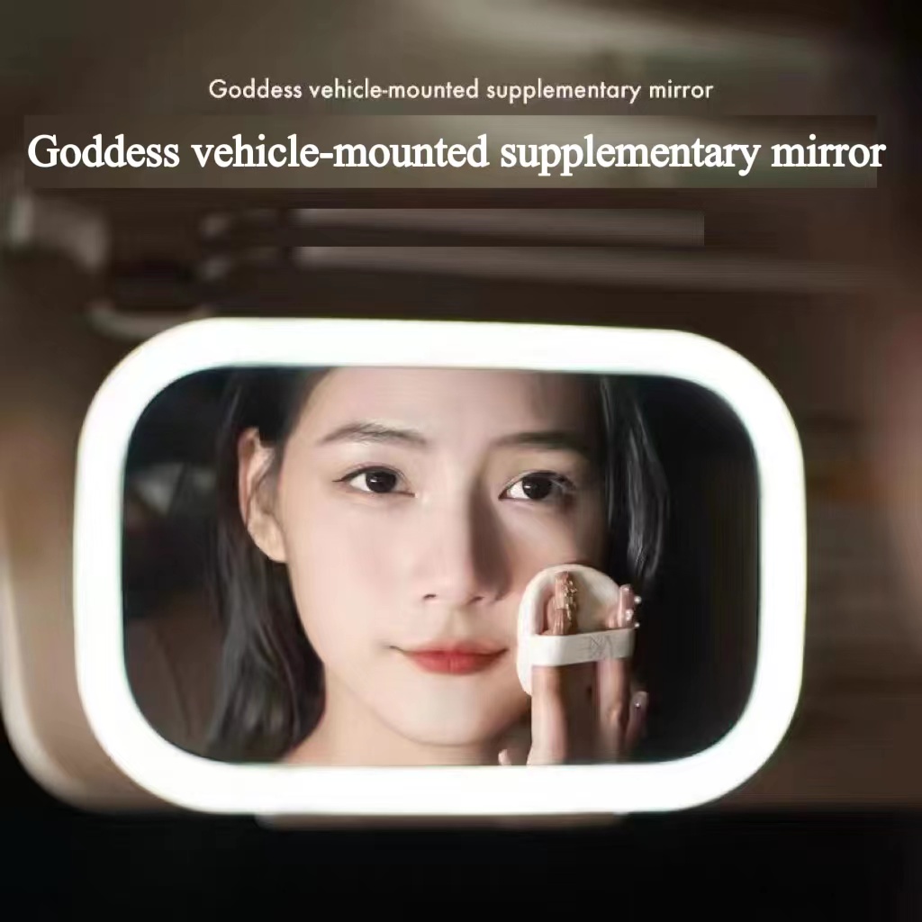 Jual Cermin kaca mobil kaca dandan LED sunvisor makeup conpact kaca ...