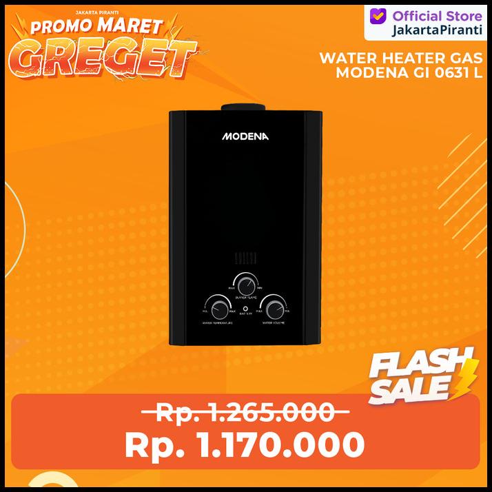 Jual Pemanas Air Water Heater Gas Modena Gi 0631 L | Shopee Indonesia