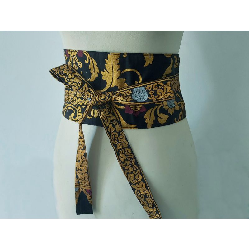 Jual Obi Belt Batik Prada Gold - sabuk ikat batik wanita | Shopee Indonesia