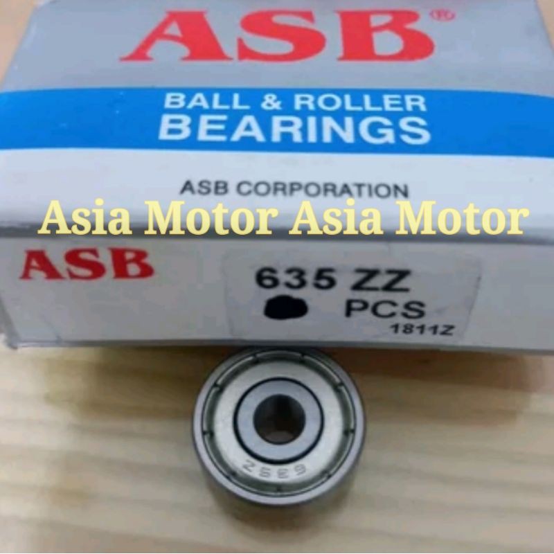 Jual Miniature Ball Bearing 635 ZZ ASB Ukuran 5x19x6 mm Bering Laher ...