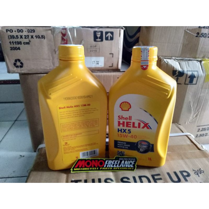 Jual Oli Shell helix HX 5 HX5 1 L LITER | Shopee Indonesia