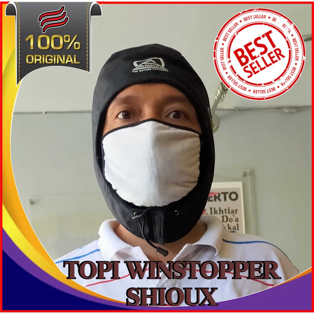 Jual Topi Hangat Winstopper SHIOUX, Topi Winstopper Lapis Polar, Kupluk ...