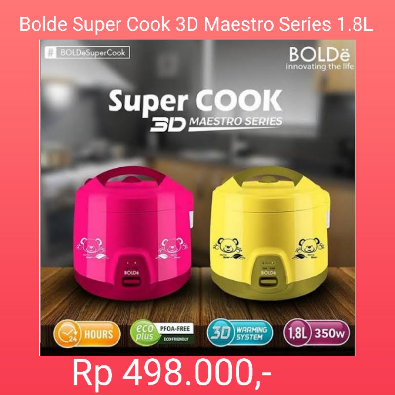 Jual Bolde Super Cook 3D Maestro Series 1.8 Liter | Shopee Indonesia