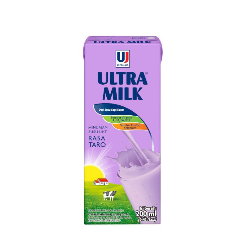 Jual Susu Ultra Milk Rasa Taro 200ml | Shopee Indonesia