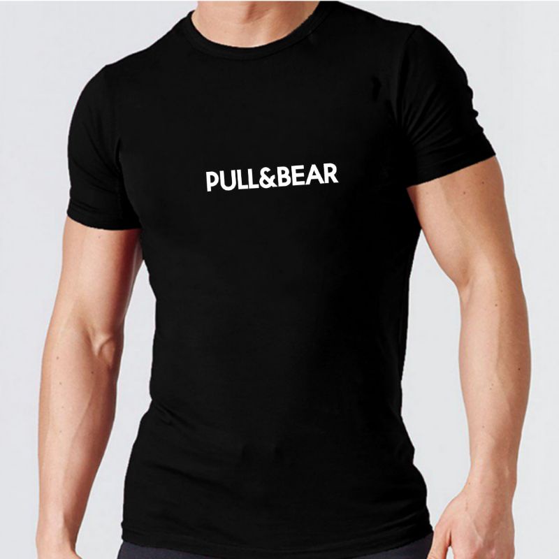 Jual Kaos Pria Pull&Bear Kaos Atasan Pria Lengan Pendek Baju Oblong ...