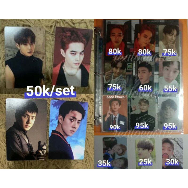 Jual Photocard EXO Chanyeol D.O Kyungsoo Chen Suho Sehun Xiumin ...