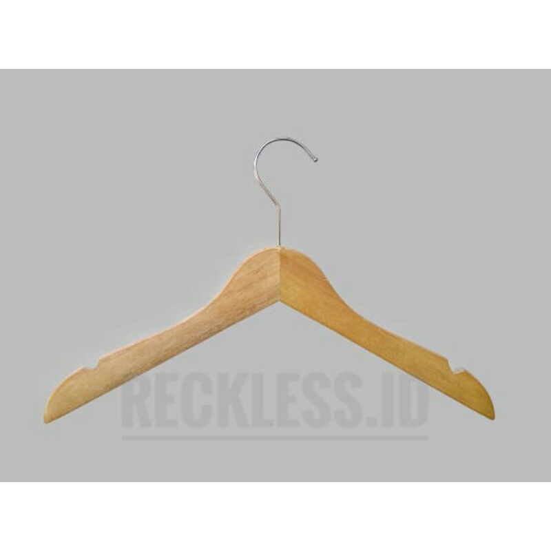 Jual HANGER BAJU KAYU ANAK NATURAL | Shopee Indonesia