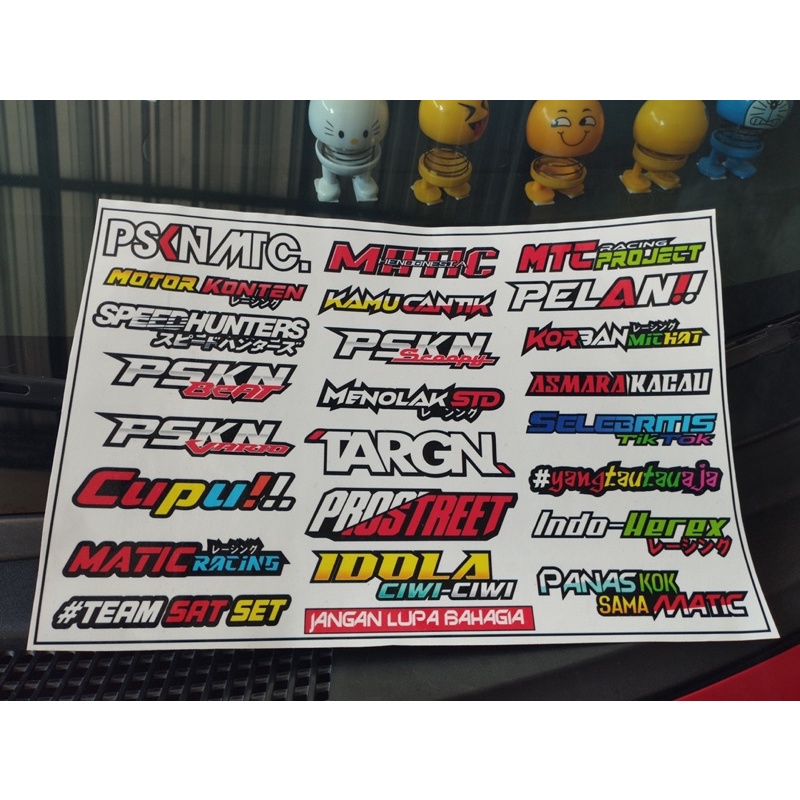 Jual Stiker Pack Racing Stiker Pack Sponsor Racing / Stiker Helm ...