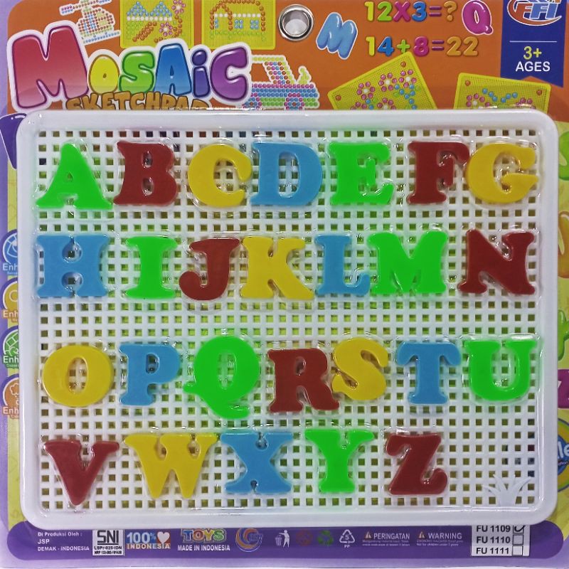 Jual BELAJAR DAN BERMAIN HURUF ABC SET PAPAN FU1109 | Shopee Indonesia