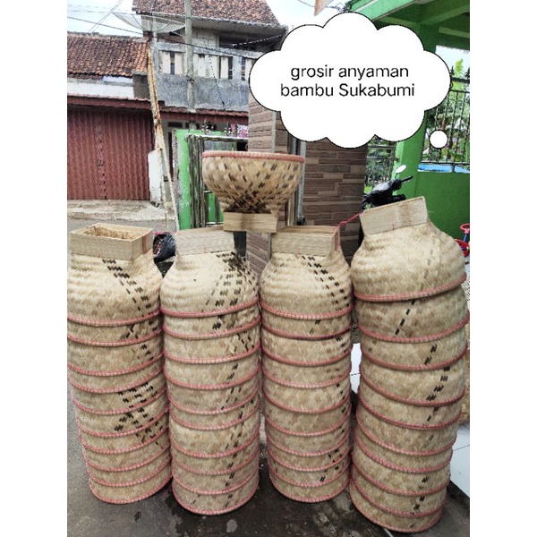 Jual bakul bambu 5 liter / boboko bambu 5 liter / tempat penyimpanan ...