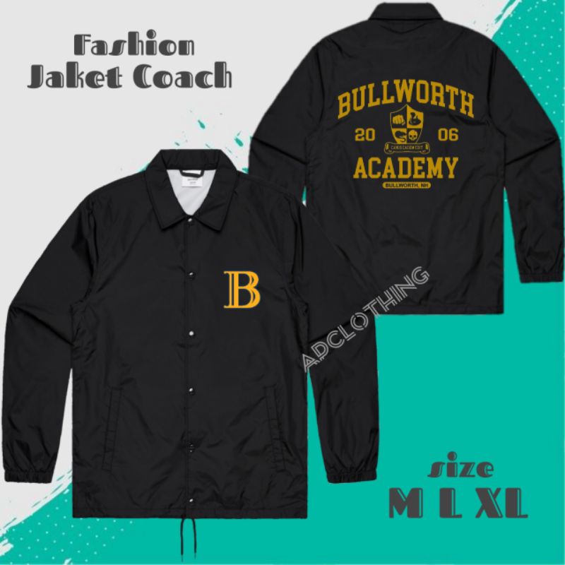Jual Coach Jaket BULLY BULLWORTH ACADEMY Unisex M L XL | Shopee Indonesia