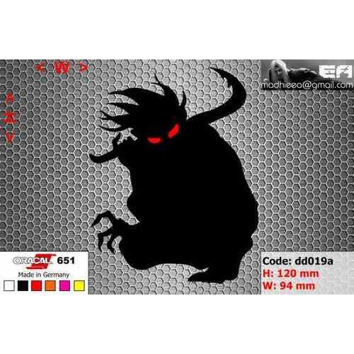 Jual ea cutting sticker / decal Code: dd019a ( demon, devil / iblis ...